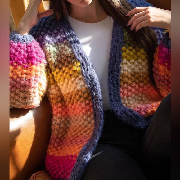 SAACHI | Sweaters | Saachi Womans Mayflower Multicolor Cardigan Sweater ...